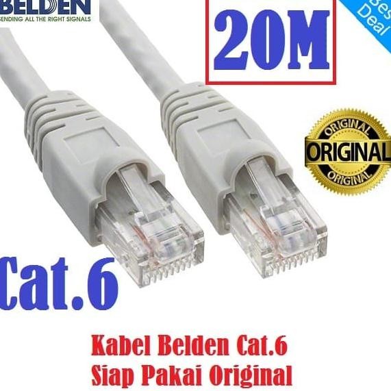 Jual KABEL LAN UTP BELDEN CAT 6 20M - CAT6 BELDEN ORIGINAL 20 METER ORIGINAL DAN TERPERCAYA ...