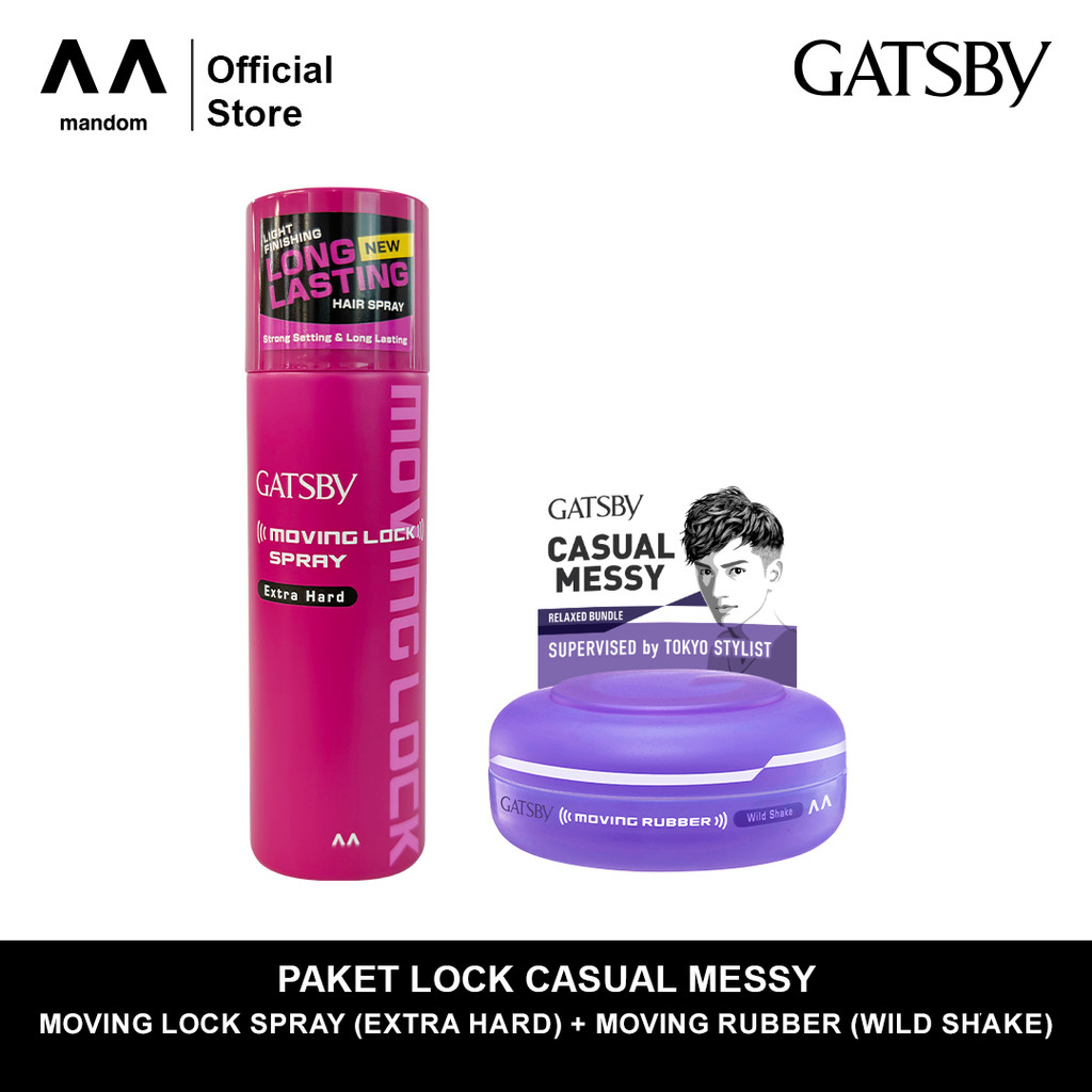 Jual PAKET MOVING LOCK CASUAL MESSY | Shopee Indonesia