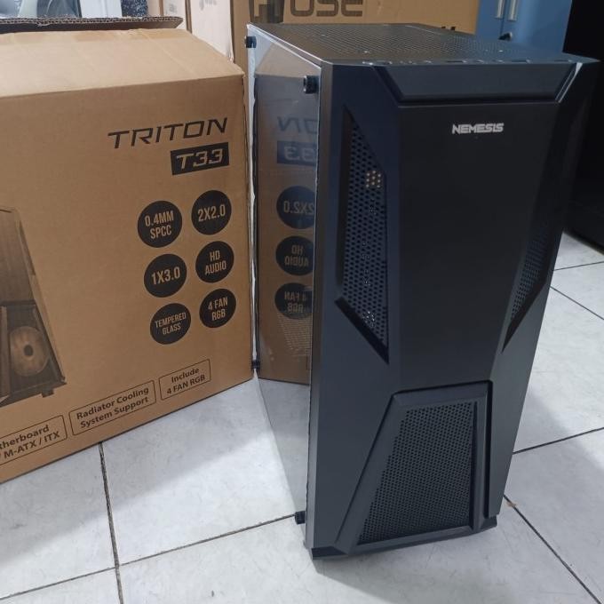 Jual Nyk Nemesis Triton T33 Casing Komputer Gaming Free 4Fan Rgb / Pc ...