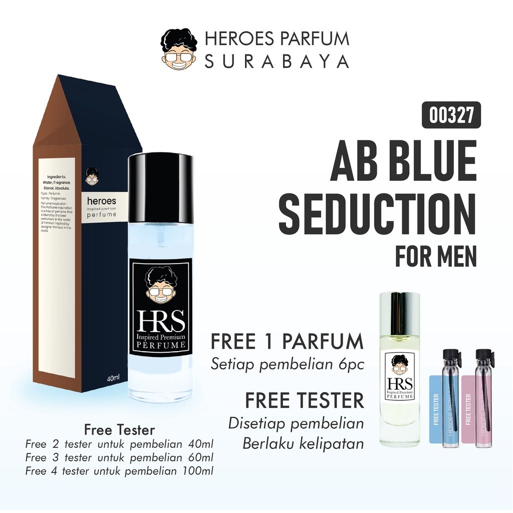 Jual Heroes Parfum - AB Blue Seduction 00327 For Men EDP Extrait De ...
