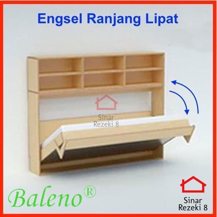 Jual HOT SALE! Engsel Ranjang Tempat Tidur Lipat Dinding Rak Bed Save ...