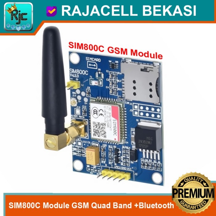 Jual Ultimate SIM800C Dev Board GSM GPRS Blietooth Serial Module ...