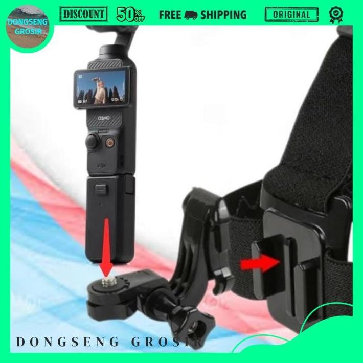 Jual CHEST MOUNT HARNESS CHESTY STRAP FOR DJI OSMO POCKET 3 GIMBAL ...