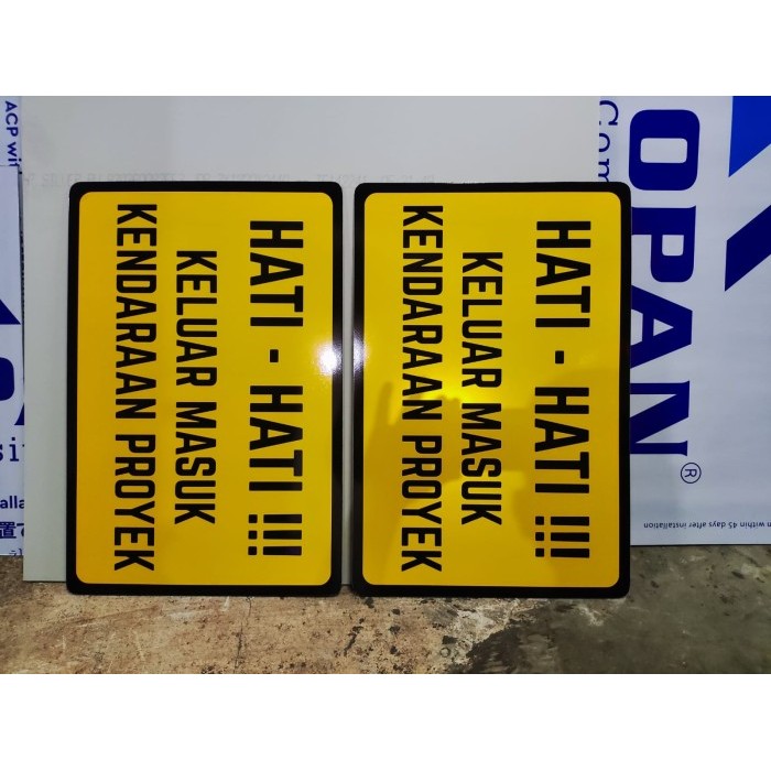 Jual Rambu Hati-Hati Keluar Masuk Kendaraan Proyek New | Shopee Indonesia