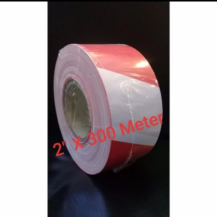 Jual Safety Line - Police Line Merah Putih 2"X300Meter Pita Garis ...