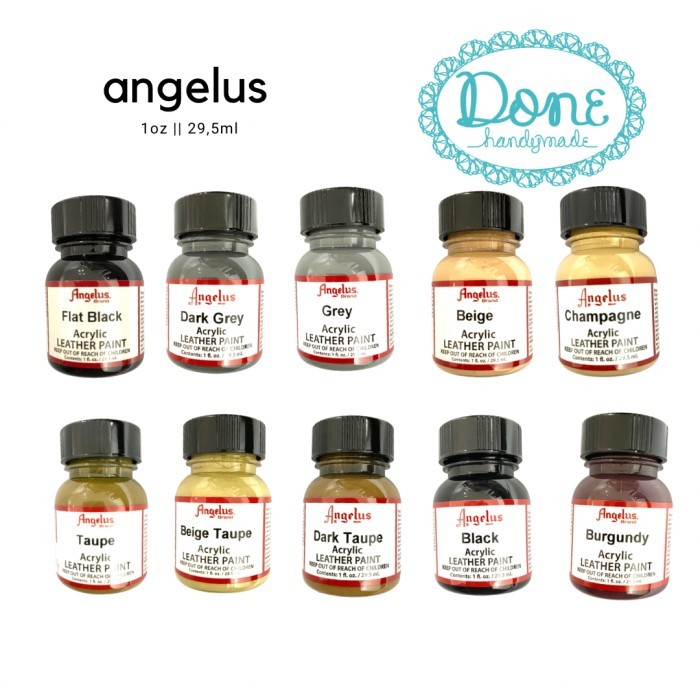 Jual Leather paint angelus cat kulit acrylic paint fabric paint canvas ...
