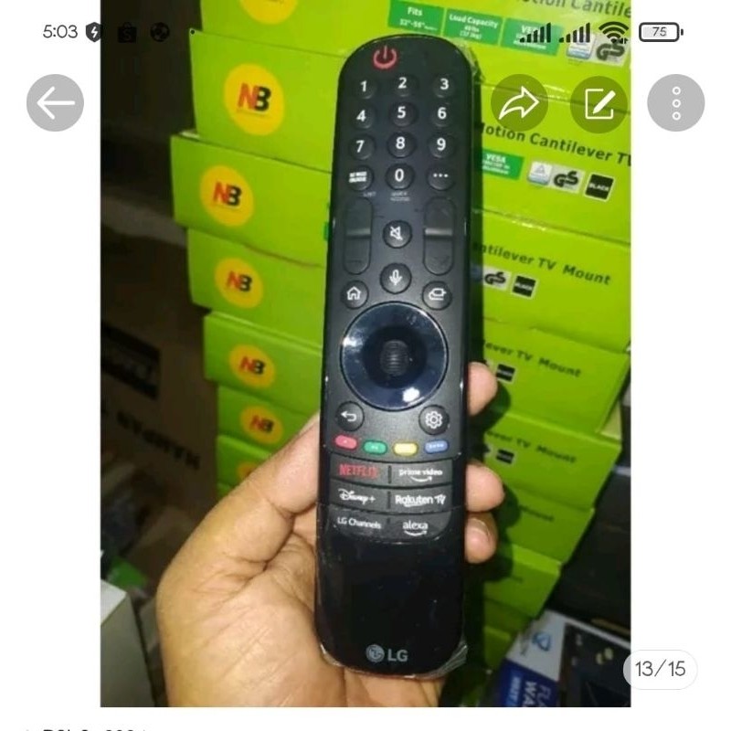 Jual Magic Remote LG MR24 Universal bisa untuk TV LG SMART perakitan tahun 2017 sampai 2024 ...