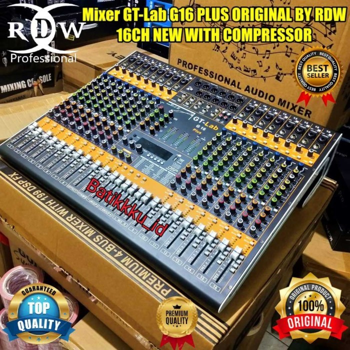 Jual Mixer Audio Rdw Gtlab G16 Gt Lab G 16 Plus Original By Rdw 16 Channel | Shopee Indonesia