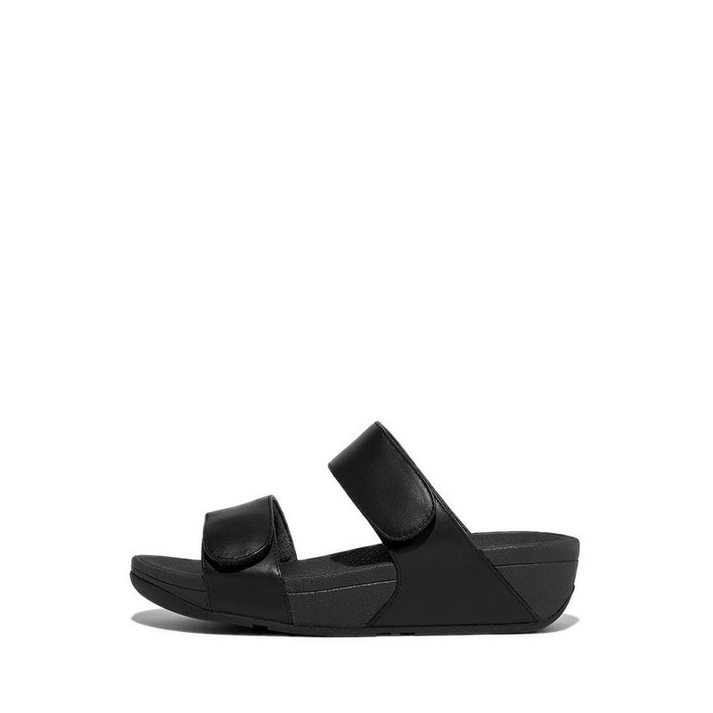 Jual Fitflop Lulu Adjustable Leather Slides - Black | Shopee Indonesia