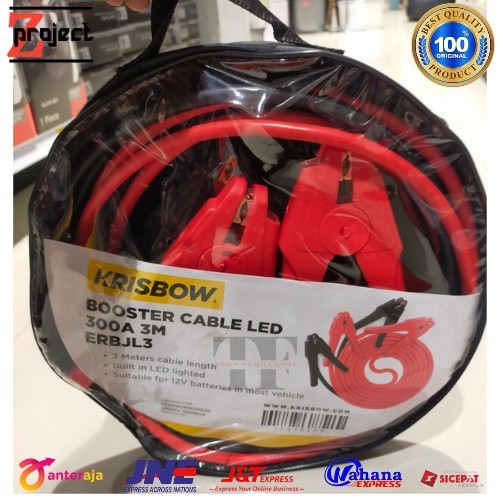 Jual KRISBOW kabel jumper aki Led 3 Mtr 300A / booster cable led ...