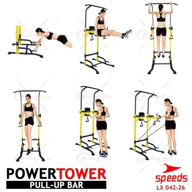 Jual Diskon Power Tower Pull Up Bar Chin Up Hanging Bar Fitness Gym ...
