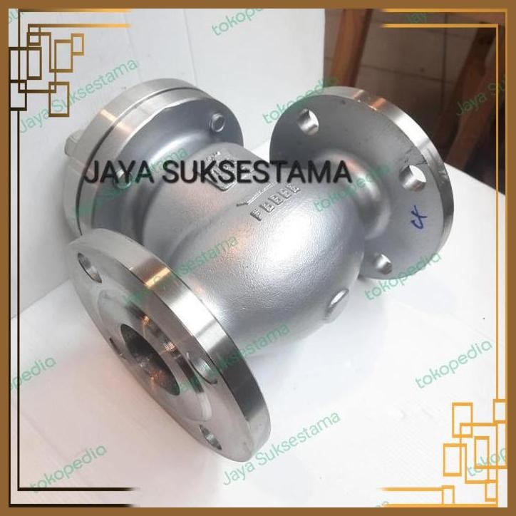 Jual [JST] SWING CHECK VALVE FLANGE JIS 10K 2 1/2" STAINLESS SS 304 DN65 SS304 | Shopee Indonesia