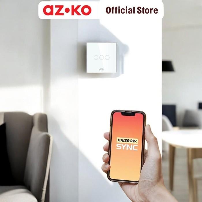 Jual Azko Krisbow Sync Saklar Wifi Switch Smart Switch Control Sakelar ...