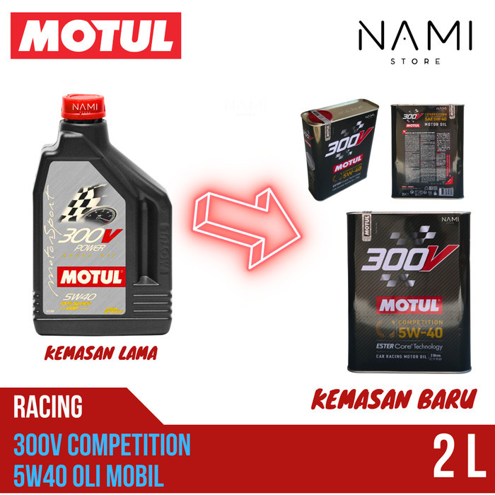 Jual *MOTUL 300V COMPETITION 5W40 (2L)* Oli Mobil Supercars dan Racing ...