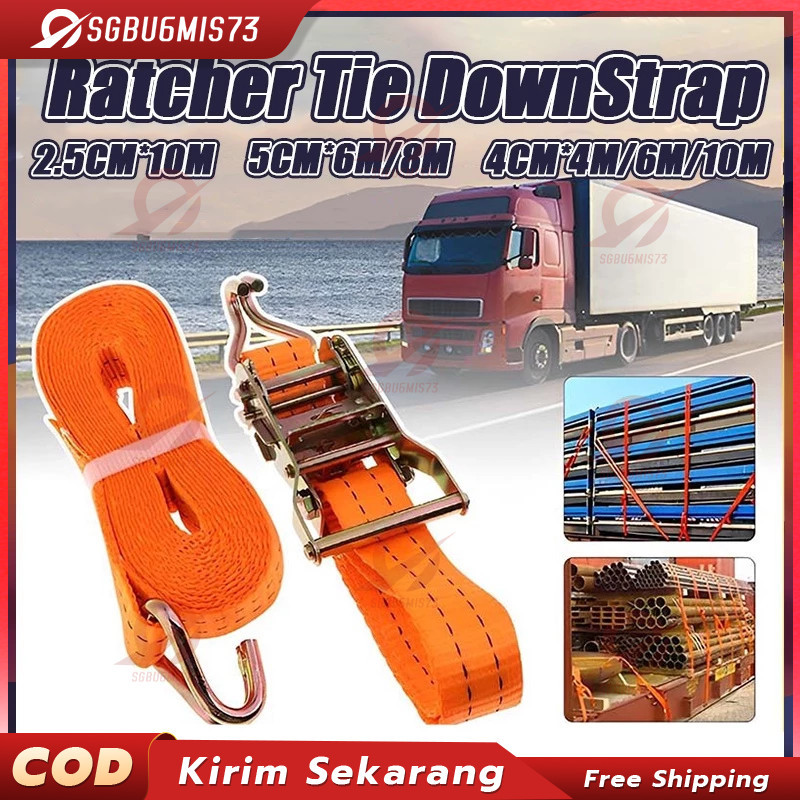 Jual 10T 5Cm410M Tali Ecepatan Ratchet Tie Down 10 Ton Cargo Lahing ...