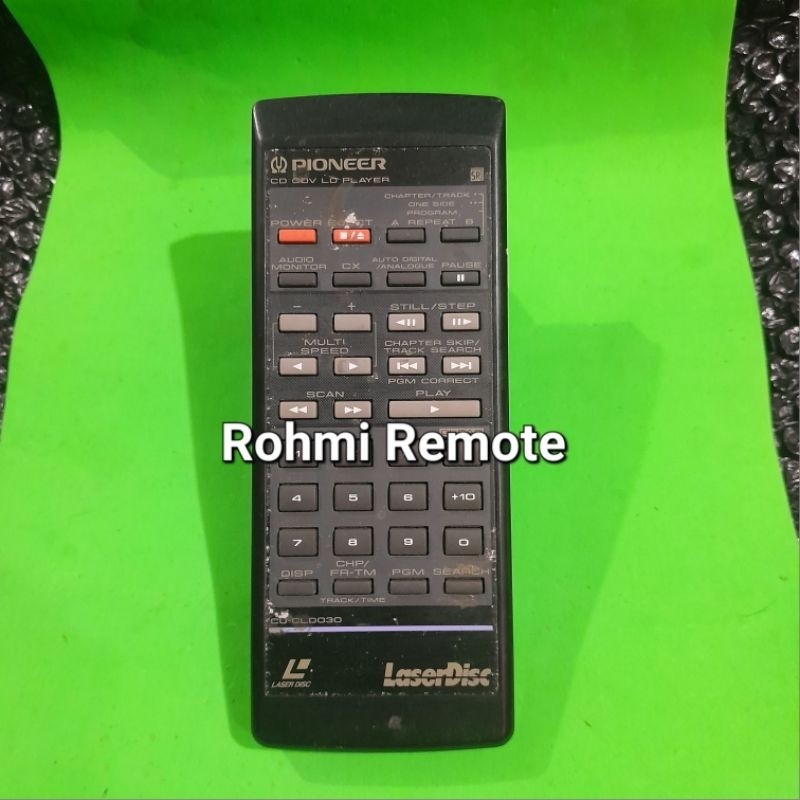 Jual REMOTE REMOT DVD LD PLAYER PIONEER LASER DISC CU-CLD030 ORIGINAL ...