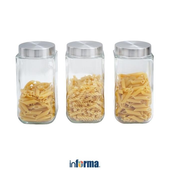 Jual INFORMA - TOPLES MAKANAN - SYDNEY STORAGE JAR SET 3 PCS 1100 ML ...