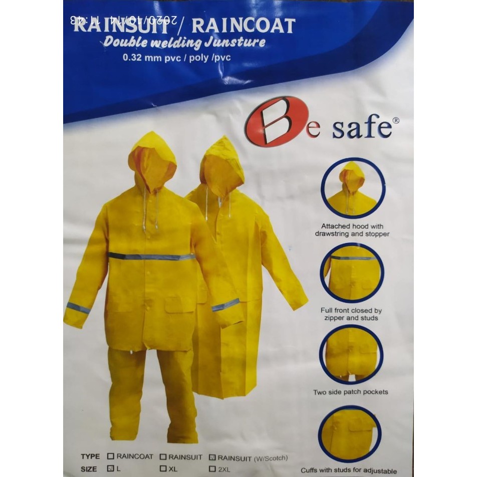 Jual Jas Hujan Baju Celana Besafe Rain REFLECTIVE | Shopee Indonesia