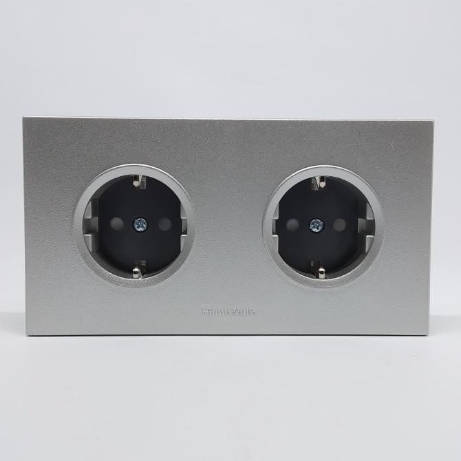Jual READY STOP KONTAK GANDA /DOUBLE PANASONIC STYLE E SILVER INBOW ...