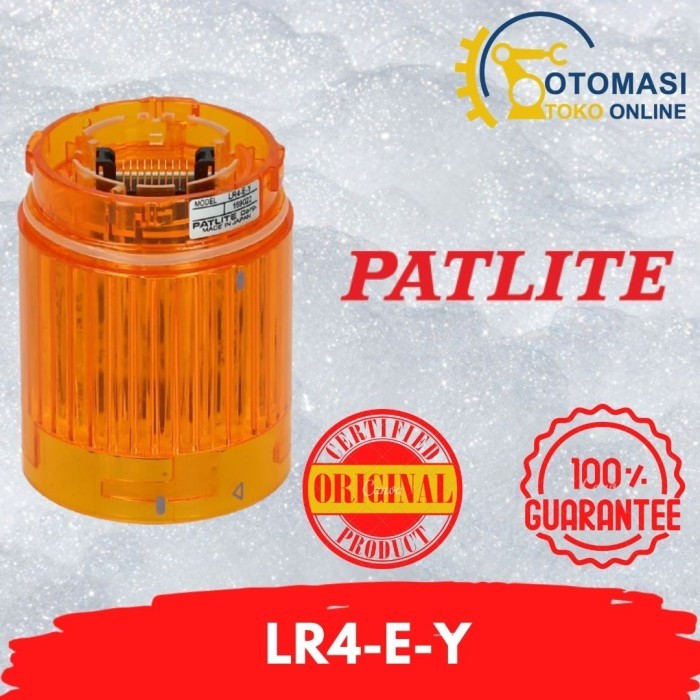 Jual PATLITE Signal Tower Layered AMBER LR4-E-Y | Shopee Indonesia