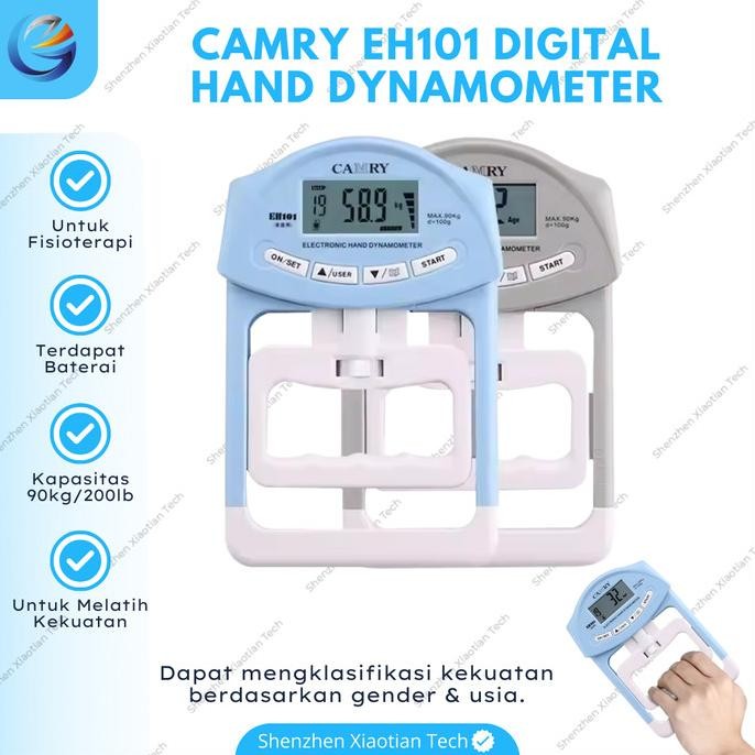 Jual CAMRY EH 101 Digital Hand Dynamometer Hand Grip Dynamometer ...