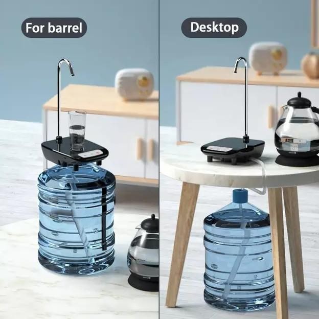 Jual Alat Pompa Galon Air Elektrik Tatakan Meja Otomatis Rechargeable ...