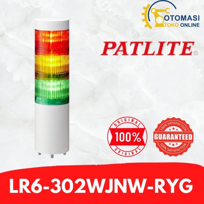 Jual PATLITE SIGNAL TOWER LR6-302WJNW-RYG ALARM LAMP | Shopee Indonesia