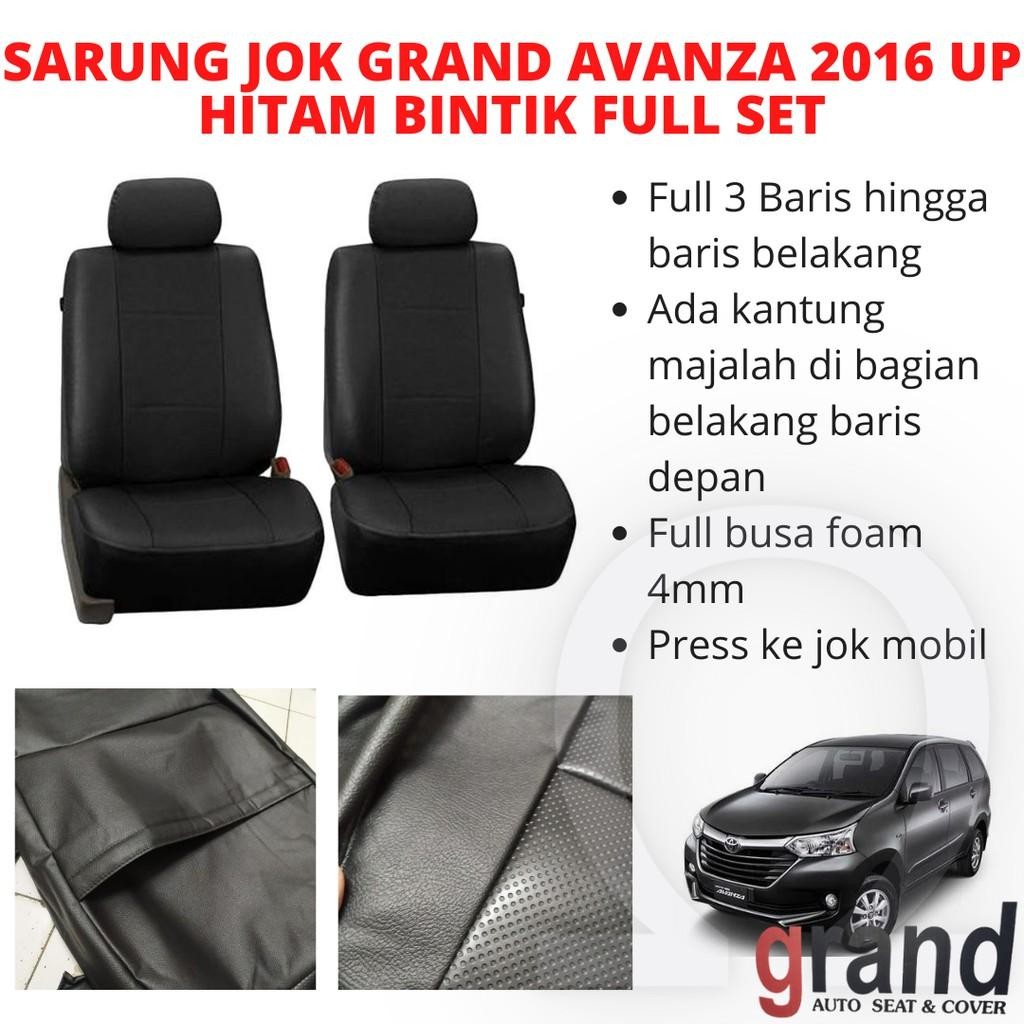Jual Sarung Jok Toyota Avanza 2016 Up Hitam/Bintik Grand Full Set ...