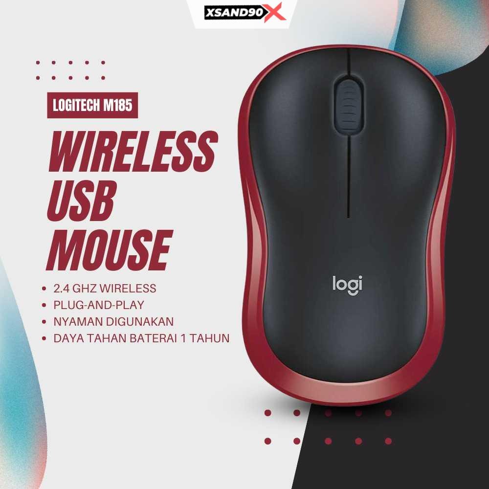 Jual Logitech Wireless Mouse - M185 | Shopee Indonesia