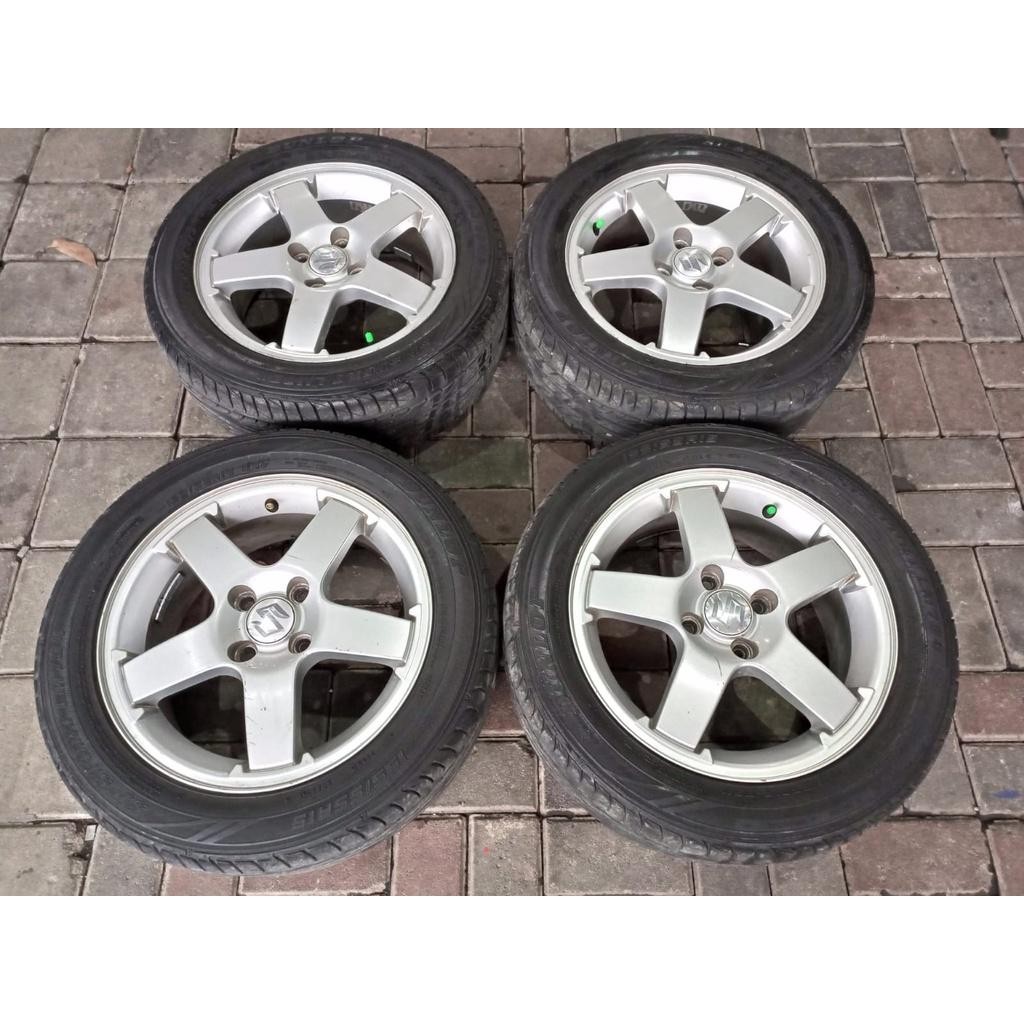 Jual Velg Mobil Seken Copotan Aerio Ring 15 Pcd 4X100 Silver Plush Ban 195/55 R15 Ayla Sigra ...
