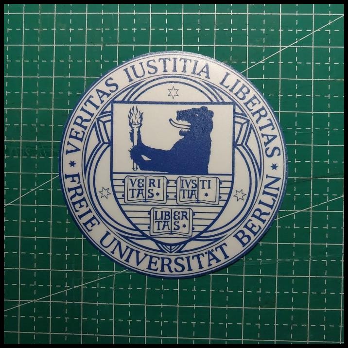 Jual GRATIS ONGKIR STICKER KAMPUS FREIE UNIVERSITAT BERLIN ROUNDED ...