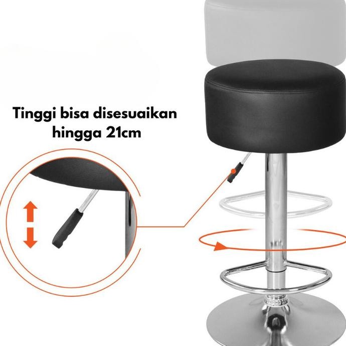 Jual Kursi Bar Bulat Kursi Bar Hidrolik Kursi Makan Cafe Kursi Bar ...