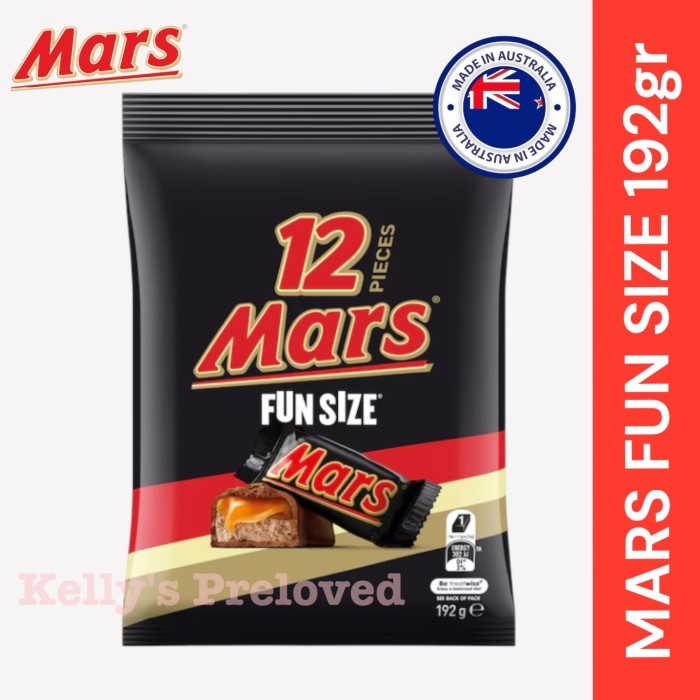 Jual MARS FUN SIZE CHOCOLATE 192 GR COKELAT MARS AUSTRALIA | Shopee ...