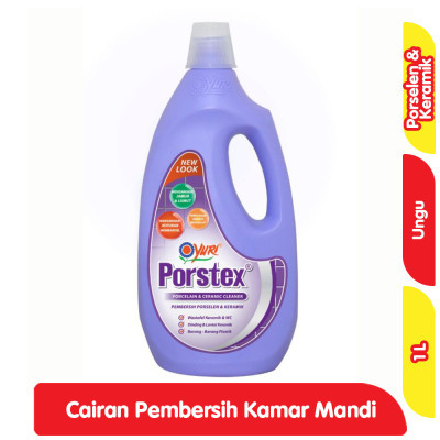 Jual Yuri Porstex Cairan Pembersih Kamar Mandi Ungu 1 L | Shopee Indonesia