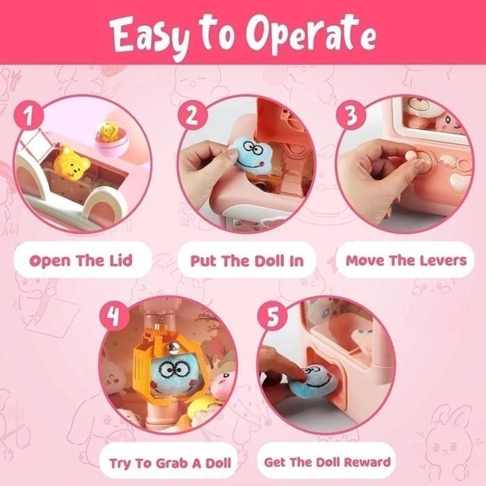 Jual Mainan Edukasi Anak Capit Boneka Capitan Jumbo Claw Machine Doll ...