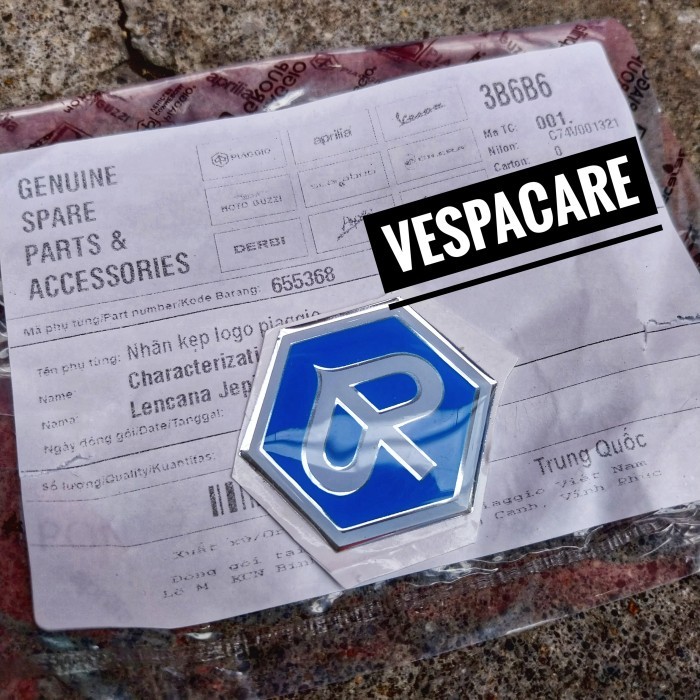 Jual Emblem Logo Chung Body Depan Piaggio Zip Original Piaggio Se01 ...