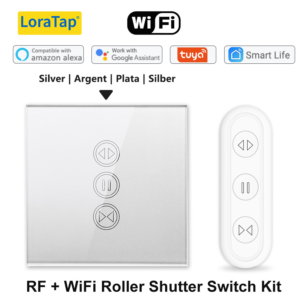 Jual Tuya Smart Life WiFi Rolr Shutter Curtain Switch Silver | Shopee ...