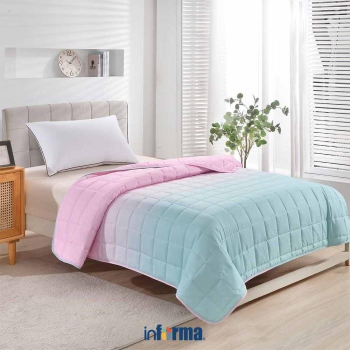 Jual Informa 150X200 Cm Marshmallow Bed Cover Polyester Metarose ...