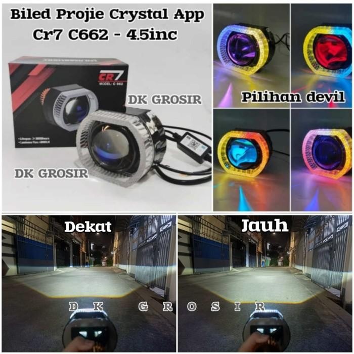 Jual Cr7 C662 App - Projie Biled Crystal 4.5Inc Blue Lens New 100 % Original | Shopee Indonesia