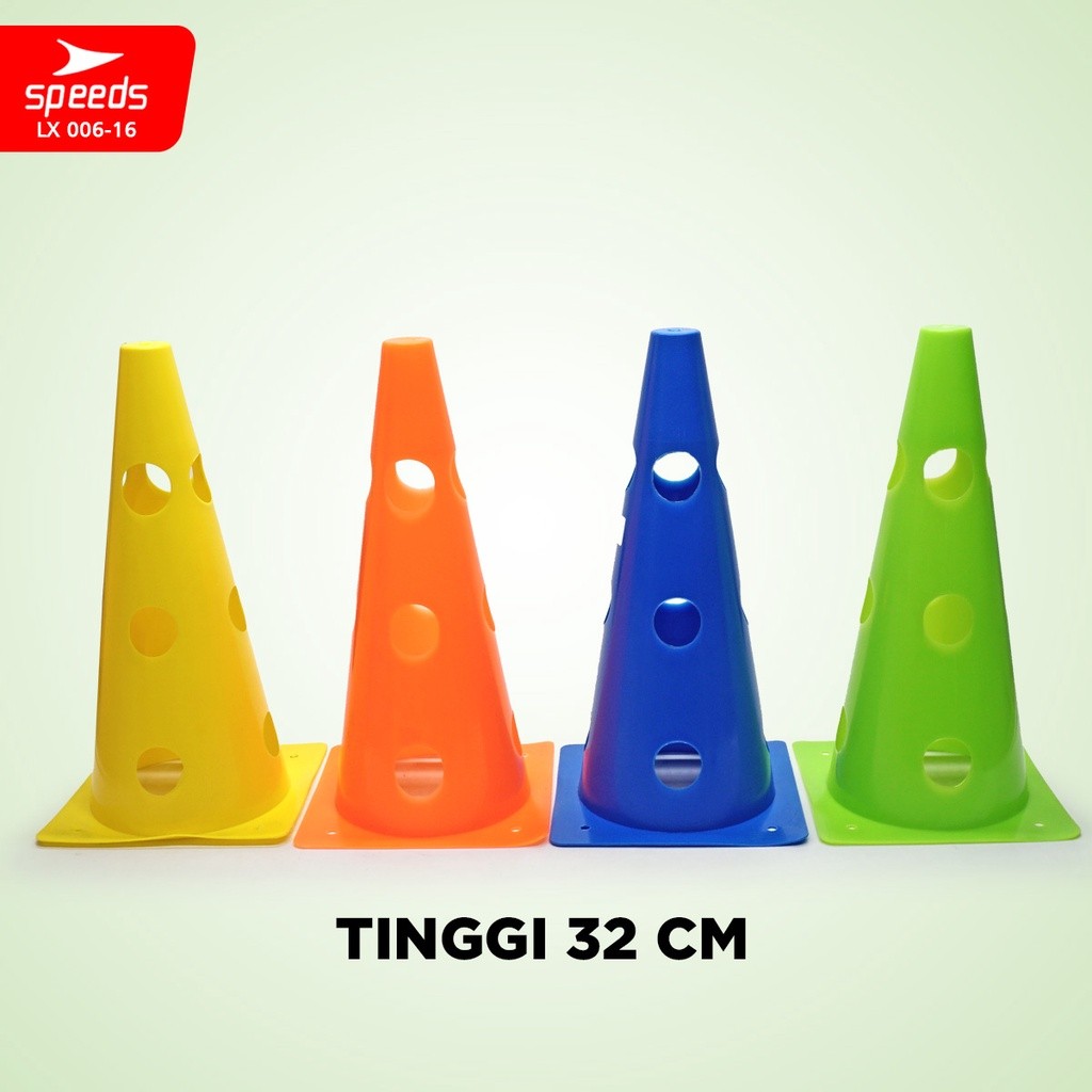 Jual SPEEDS Cone Kerucut Penanda Olahraga ukuran 32cm Model Berlubang ...