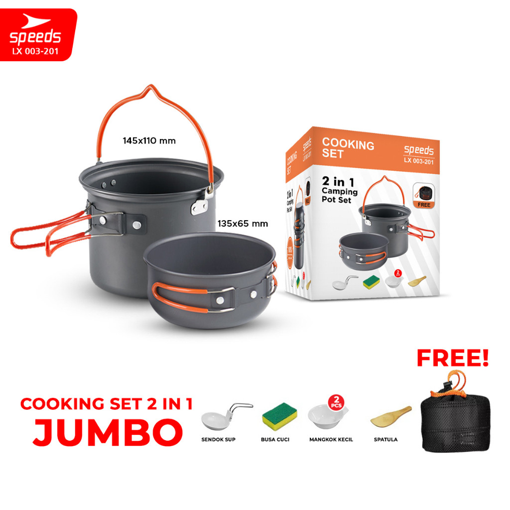 Jual SPEEDS Alat Masak Set Camping Mini Kemah Rekreasi Paket Cooking ...