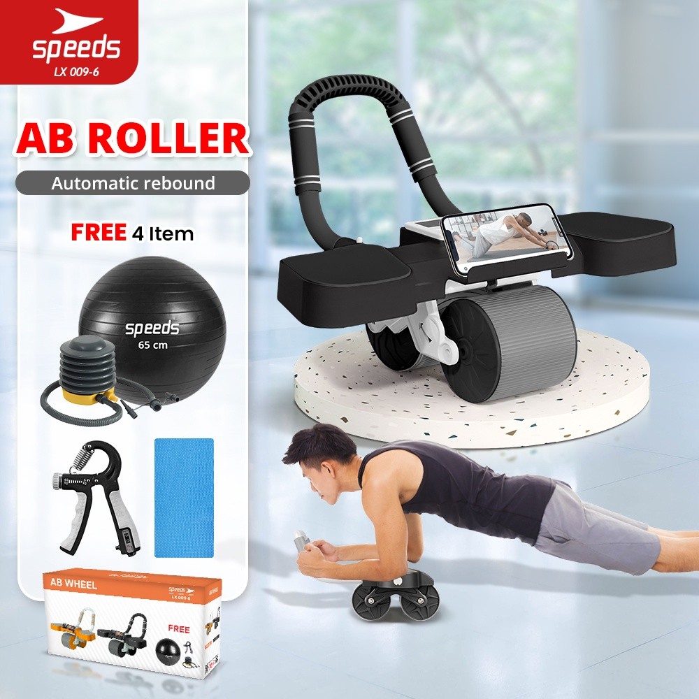 Jual SPEEDS Ab Roller Ab Wheel Automatic Rebound Pembentuk Otot Perut ...