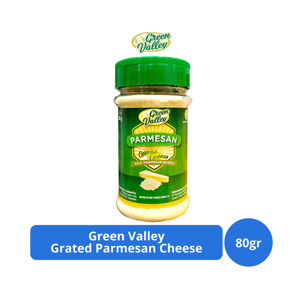 Jual Green Valley Grated Parmesan Cheese 80gr | Shopee Indonesia