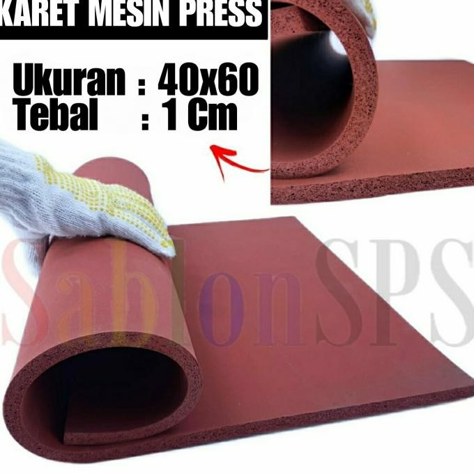 Jual Karet Silikon Sponge Rubber 40X60 Alas Mesin Press 10Mm ...