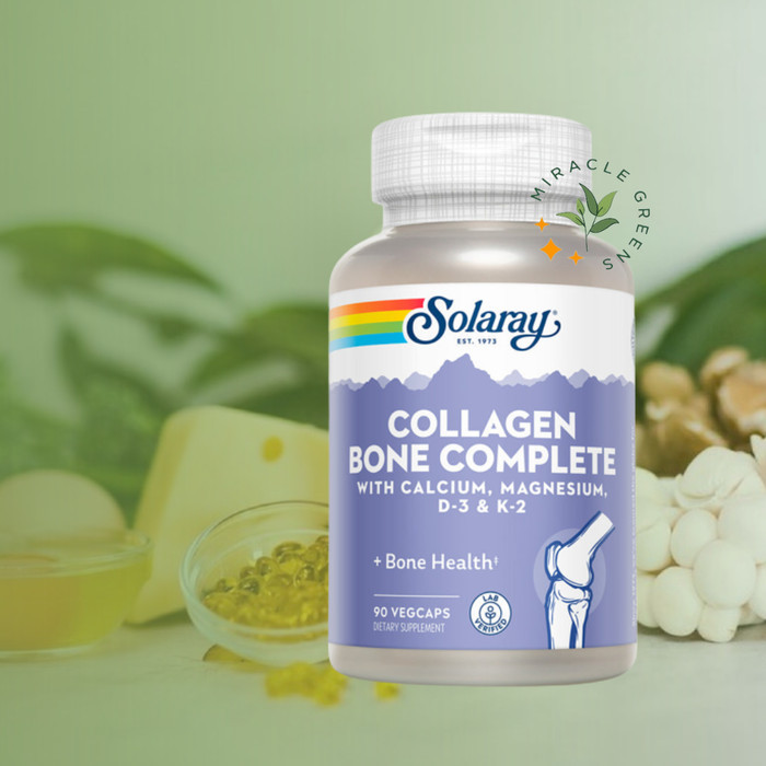 Jual Solaray Collagen Bone Complete Calcium Magnesium D3 K2 90 VegCaps ...