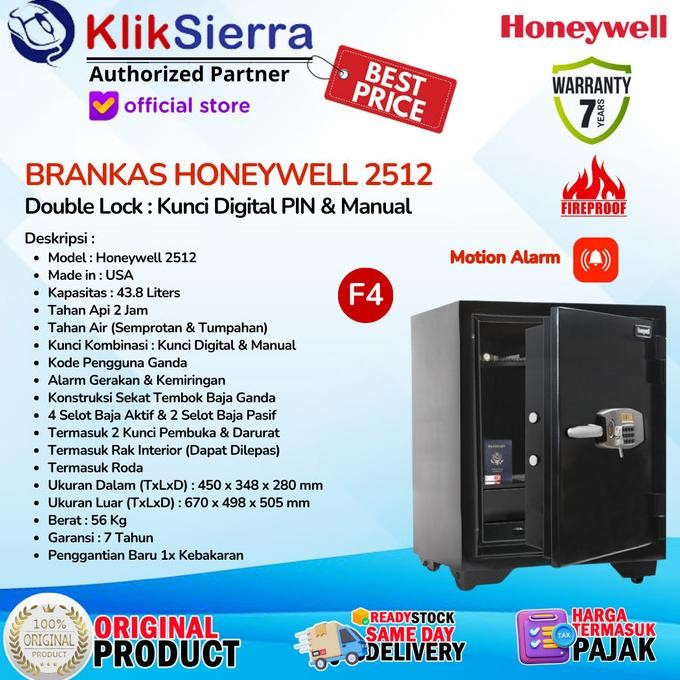 Jual For Sale Brankas Honeywell 2512 Brangkas Baja Tahan Api Air Kunci ...