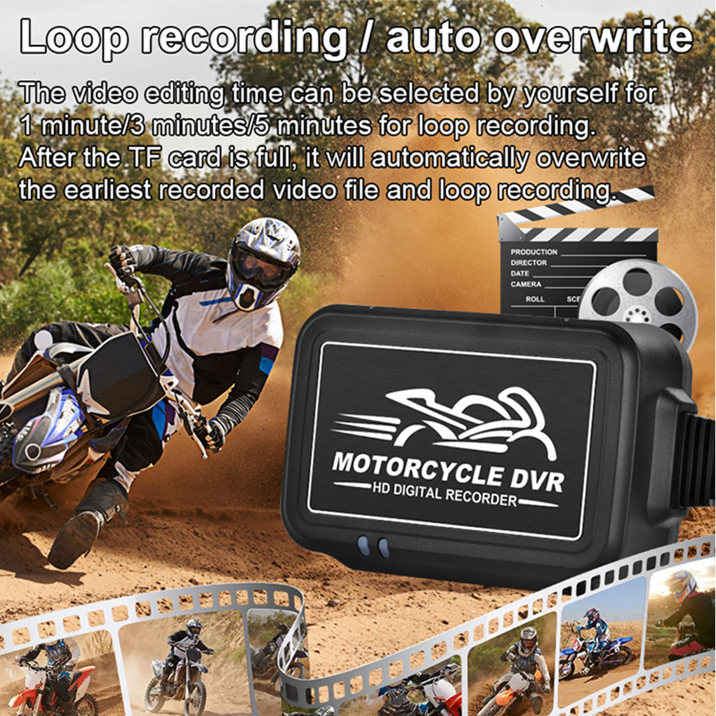 Jual Motorcyc Camera Removab WiFi 120 Degree Loop Recording | Shopee ...
