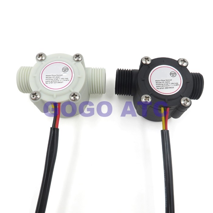 Jual YF-S201 water flow sensor 4 in charge of Hall flowmeter flow ...