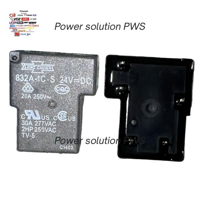 Jual RELAY UPS APC / Relay SONG CHUAN 832A-1C-S 24V DC 5 PIN atau Relai ...