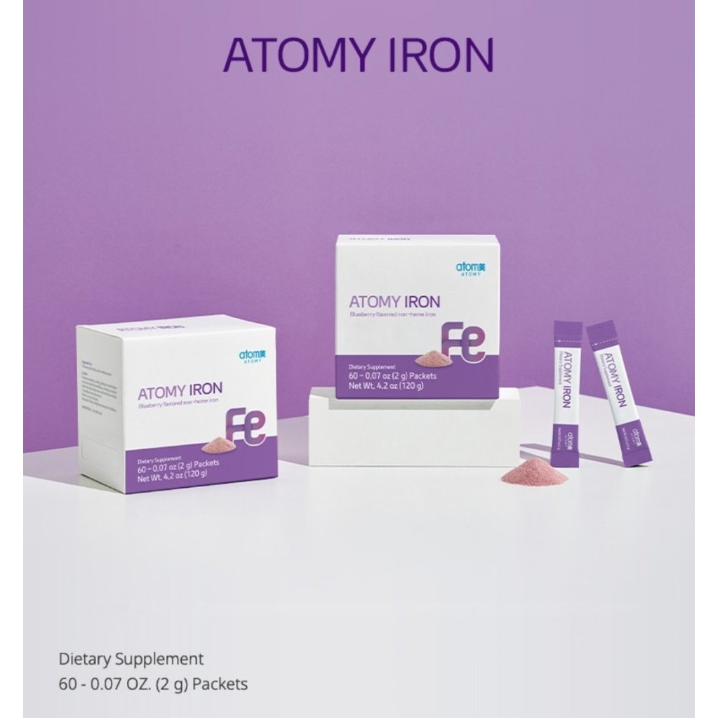 Jual Atomy Iron Fe Kebutuhan Zat Besi Anemia Hemoglobin | Shopee Indonesia